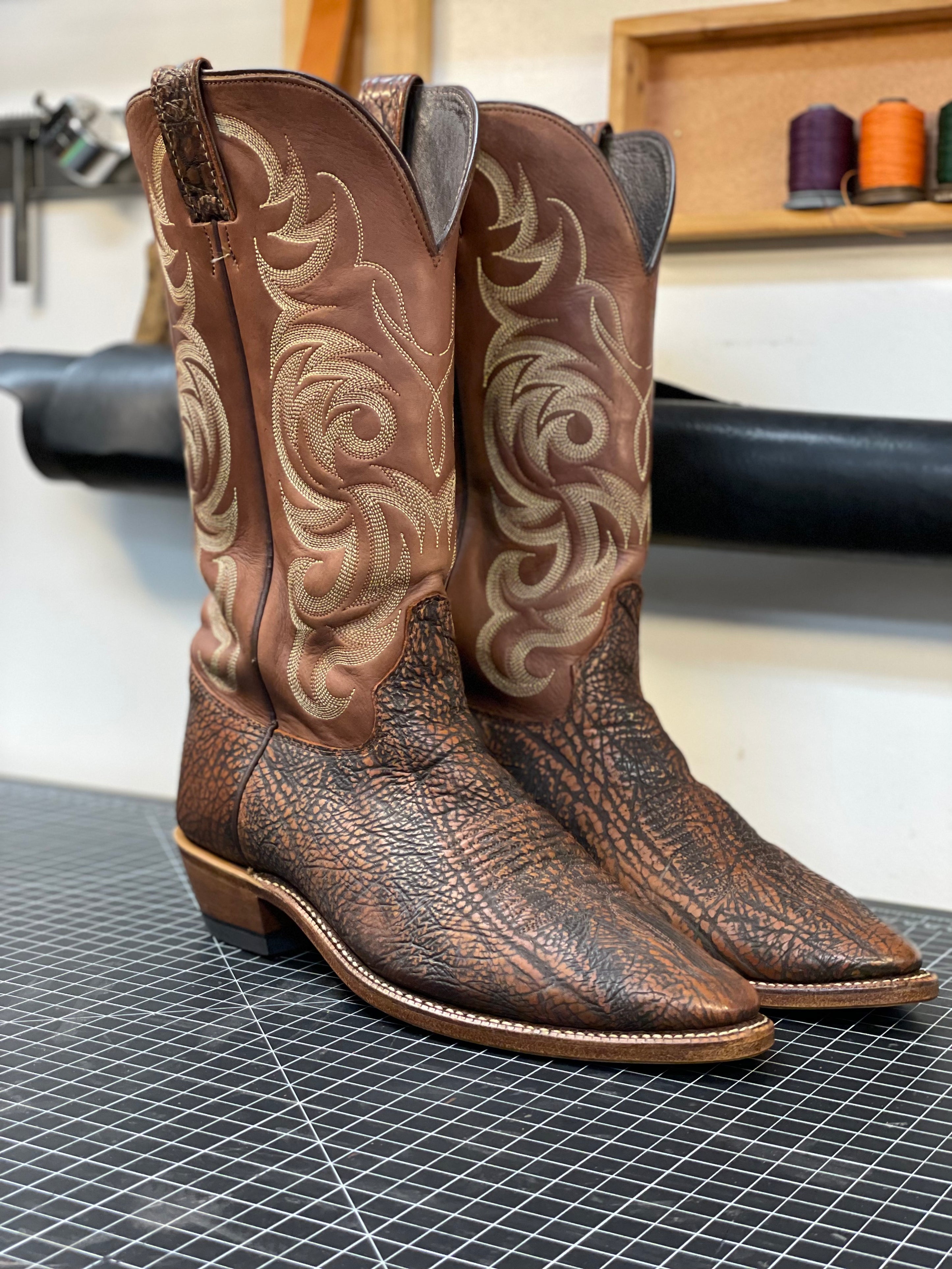THE STANDARD COWBOY BOOTS FULL SOLES AND HEELS – Wyatt & Dad Cobbler Co.