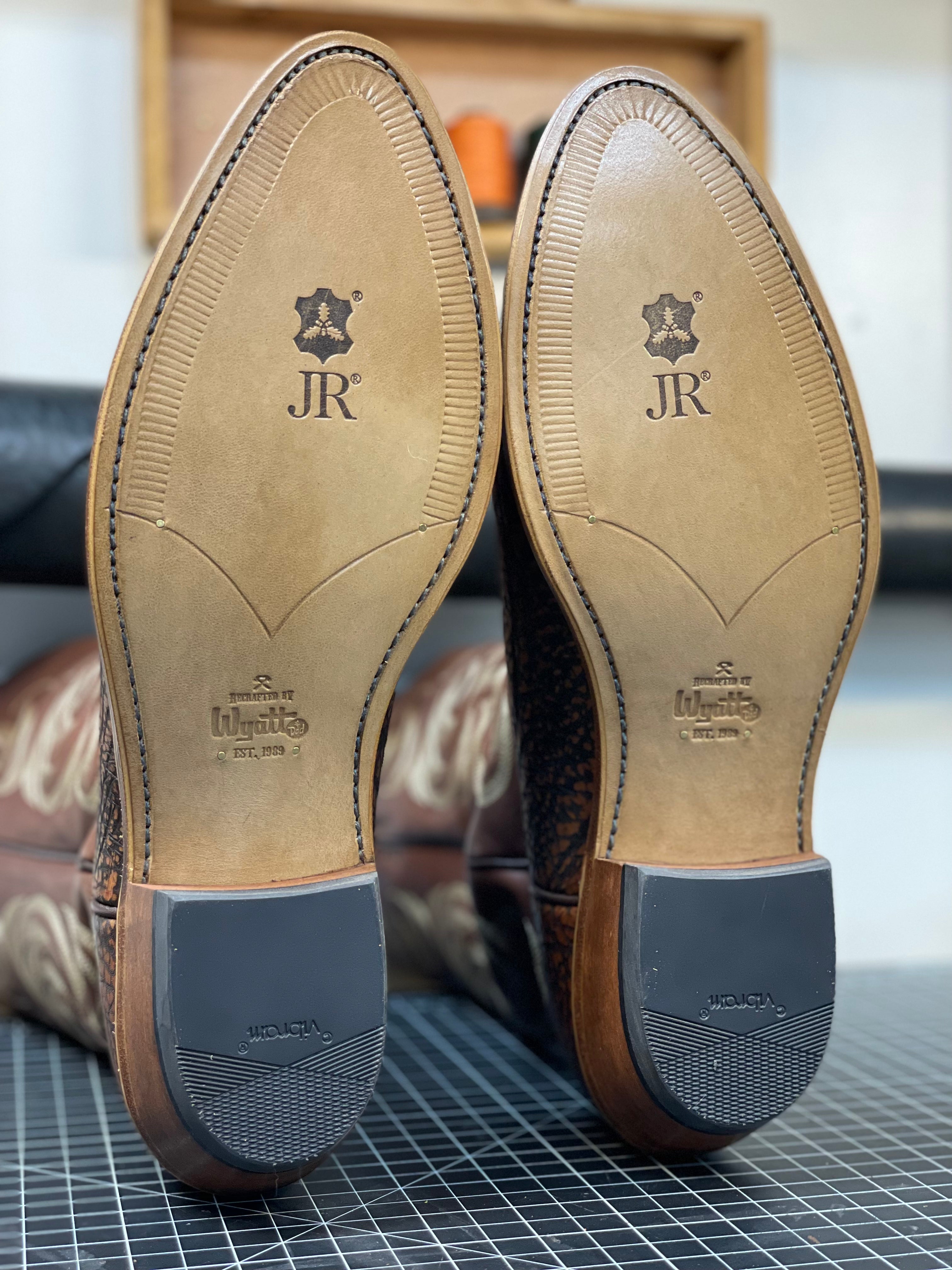 THE STANDARD COWBOY BOOTS FULL SOLES AND HEELS – Wyatt & Dad Cobbler Co.