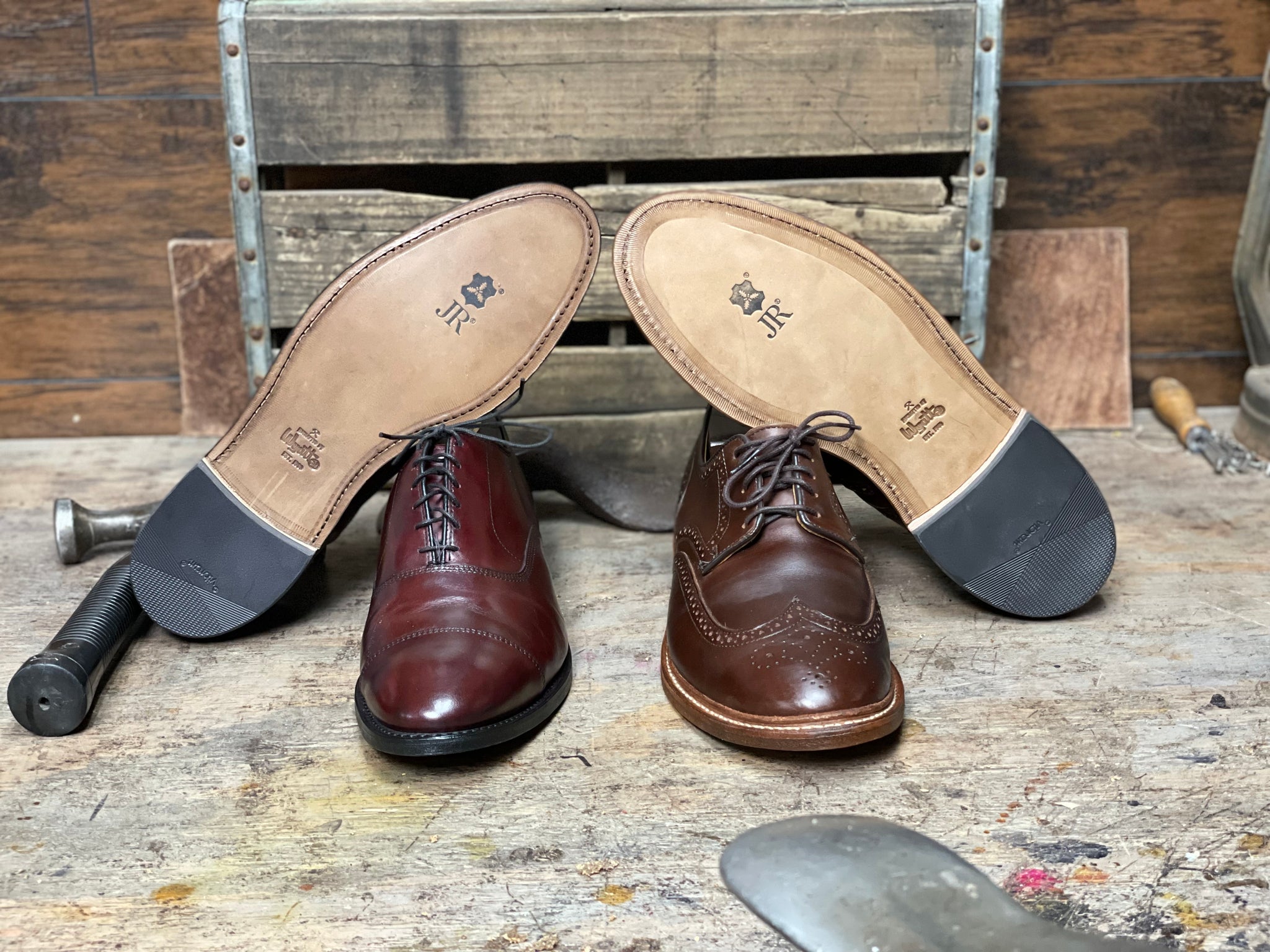 THE STANDARD LEATHER FULL SOLES AND HEELS – Wyatt & Dad Cobbler Co.