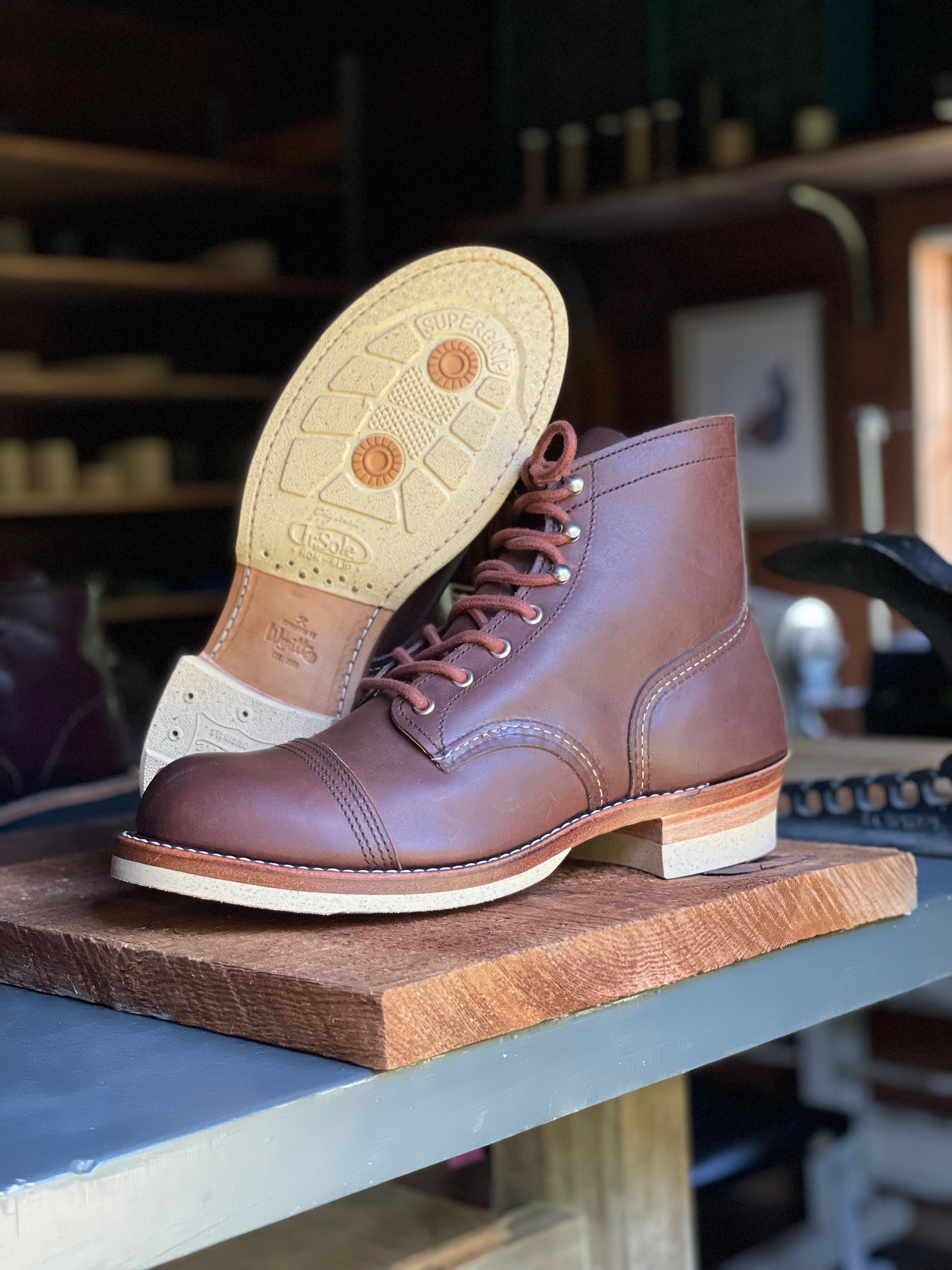 THE IRON LOGGER HALF SOLE – Wyatt & Dad Cobbler Co.